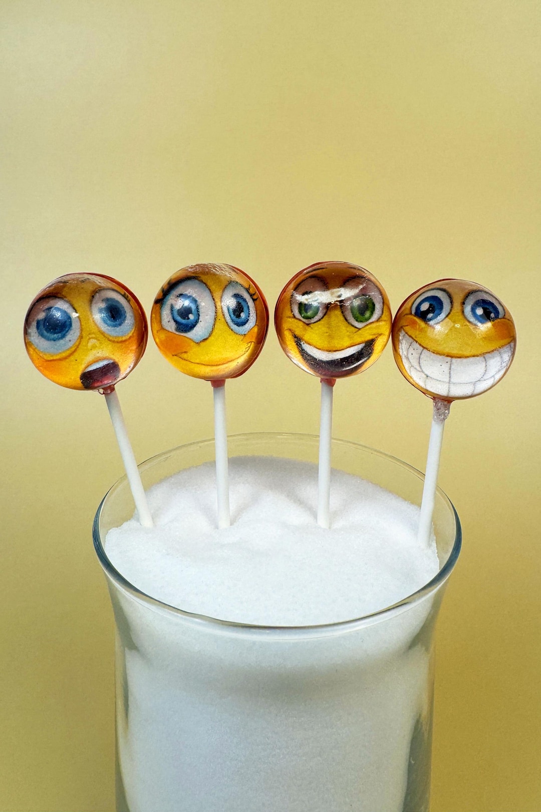 Emoji Lollipops Edible Emoji Party Favors Custom Emoji Candy Birthday ...
