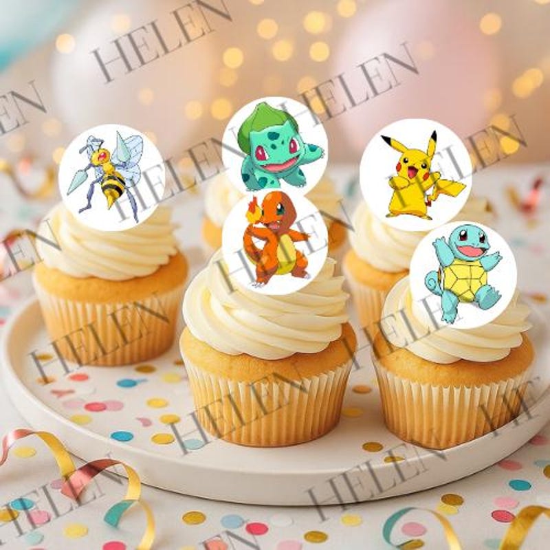 Pokemons Cake Topper - Etsy