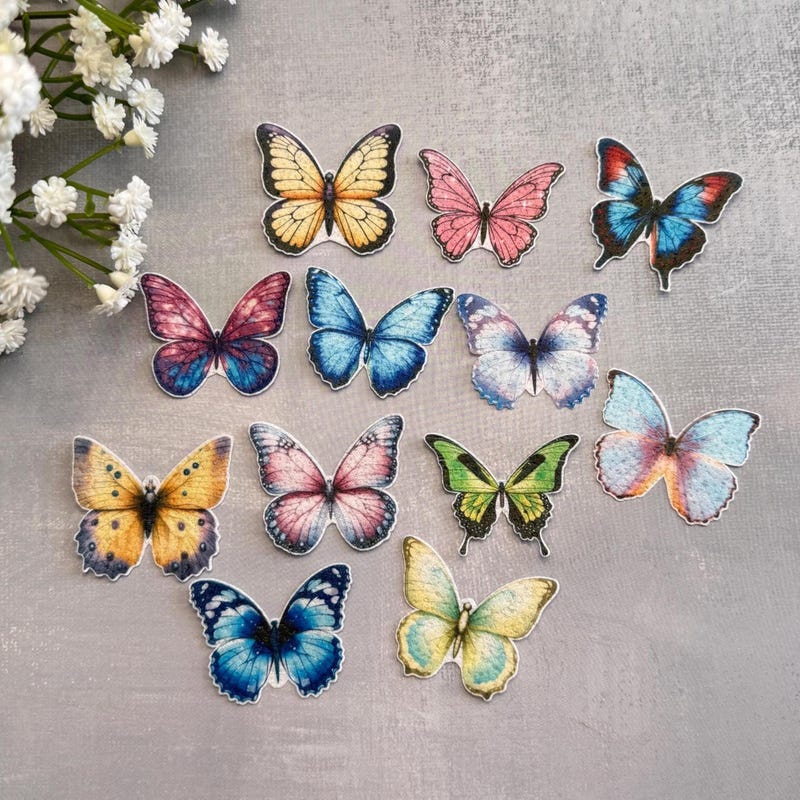 Wafer Butterflies Cake - Etsy
