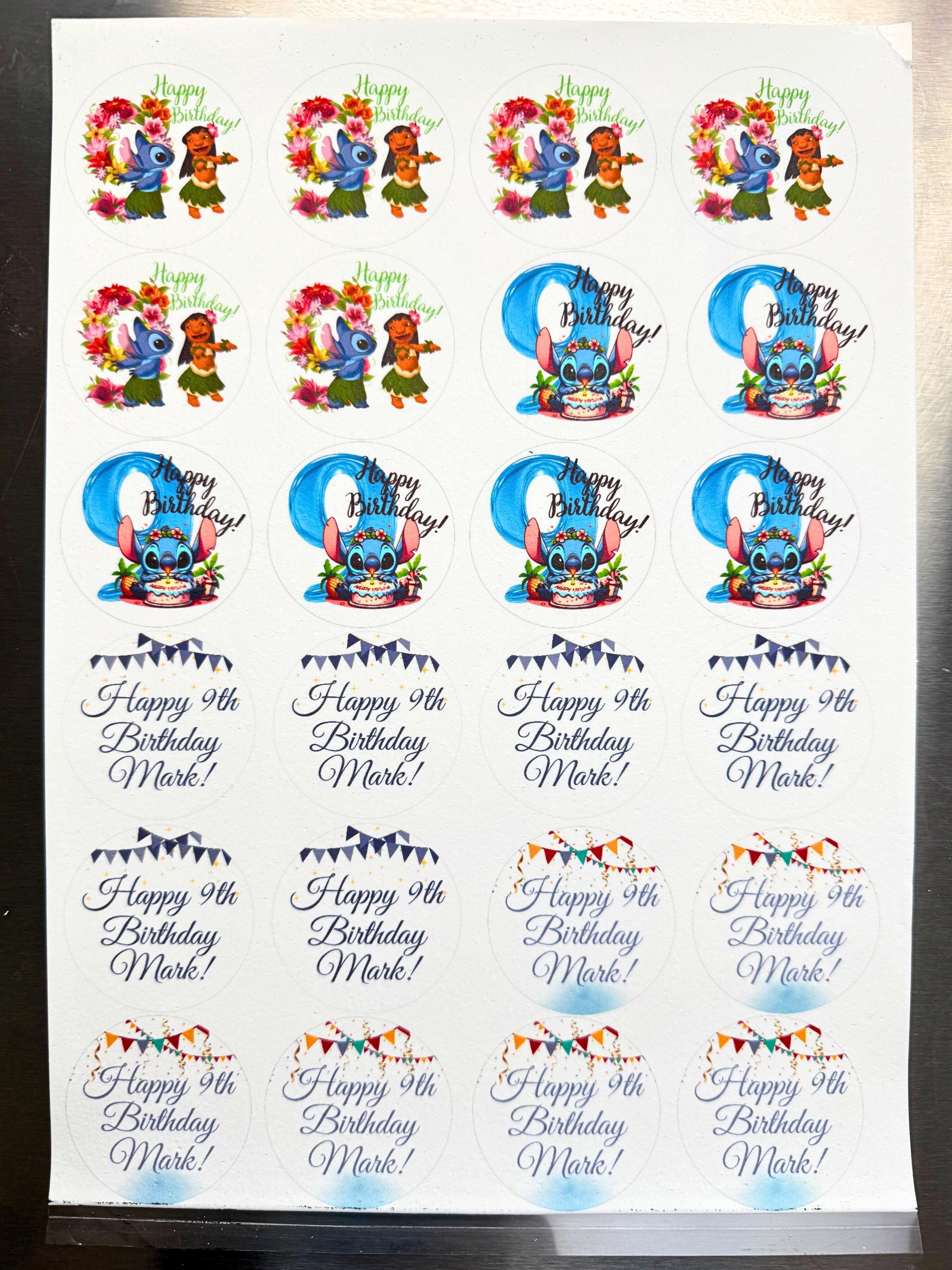 Custom Edible Image Cupcake Toppers – Photo Sugar Sheets - Etsy