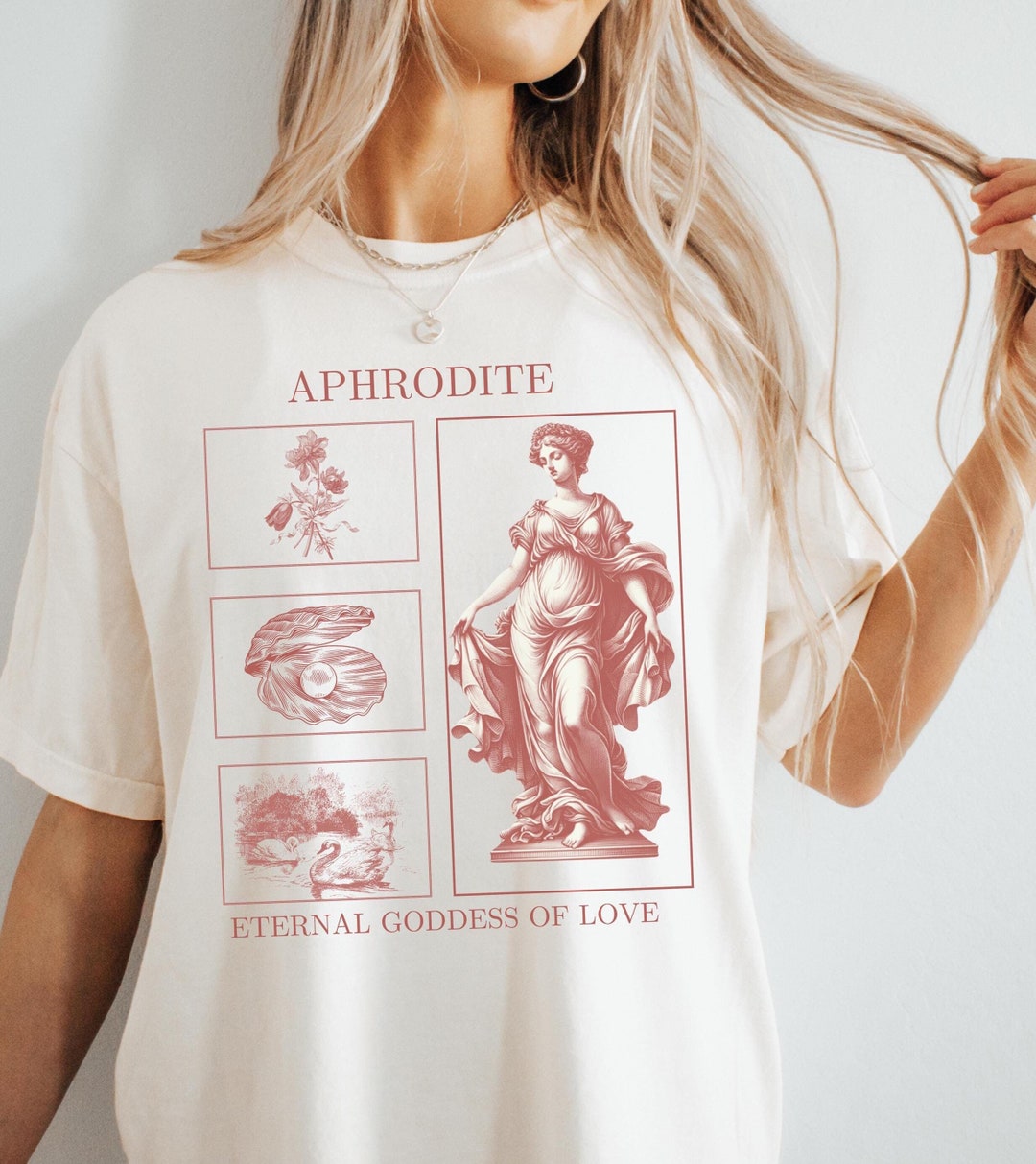 Aphrodite Greek Goddess Shirt, Greek Mythology Tee, Light & Dark ...