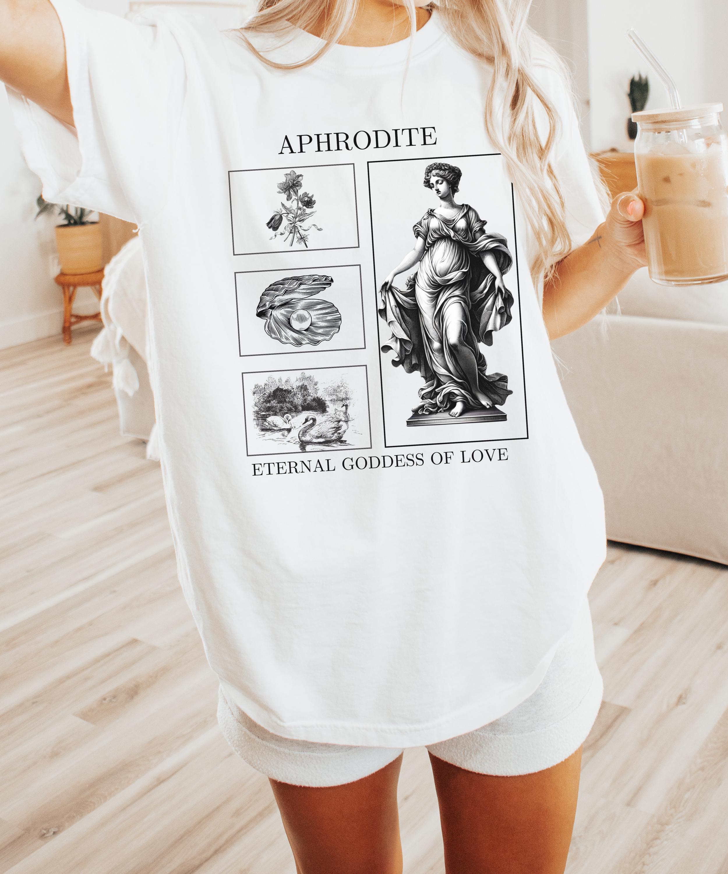 Aphrodite Greek Goddess Shirt, Greek Mythology Tee, Light & Dark ...
