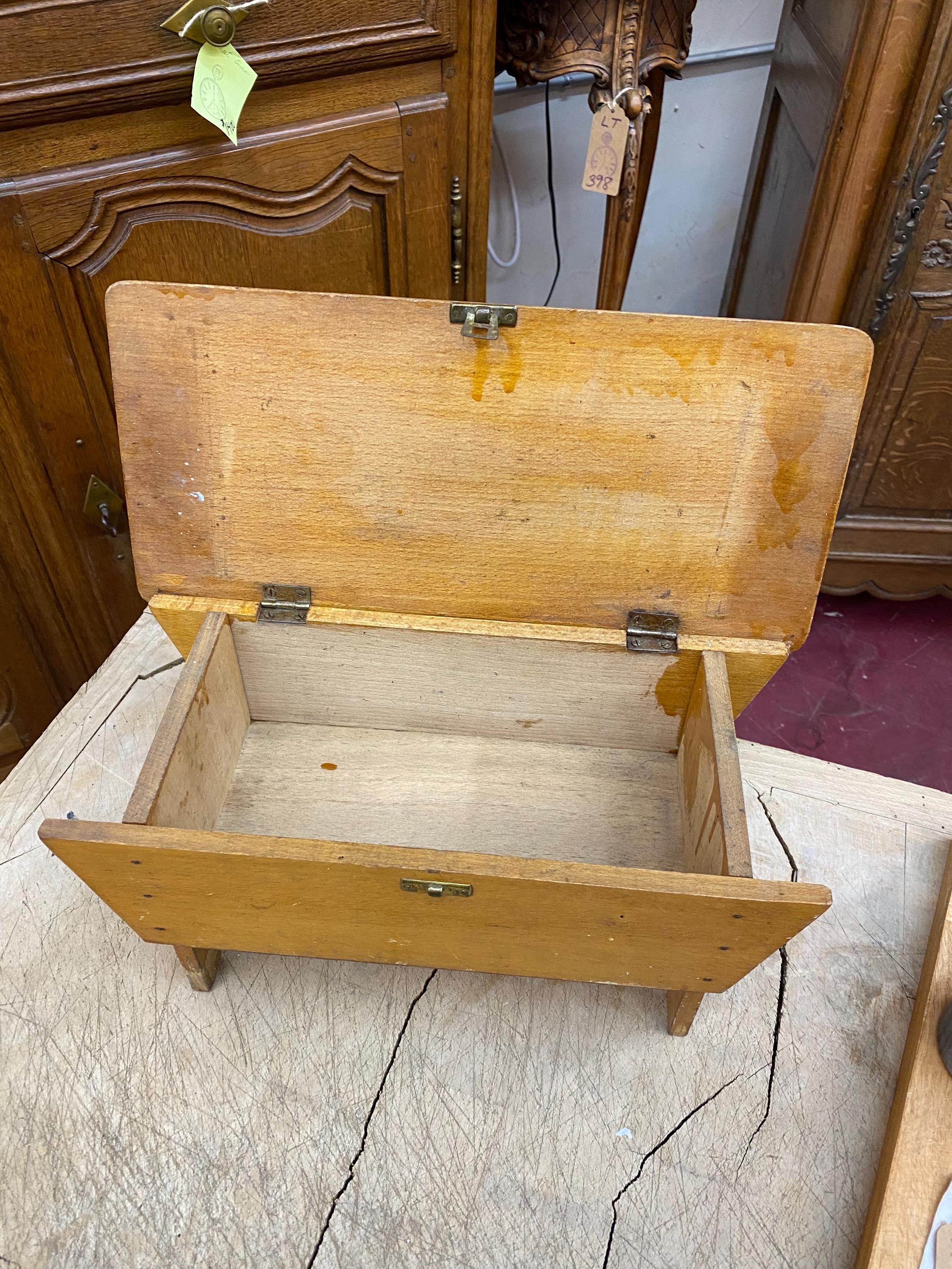 Antique Primitive Footed French Wood Decorative Box #220 - Etsy