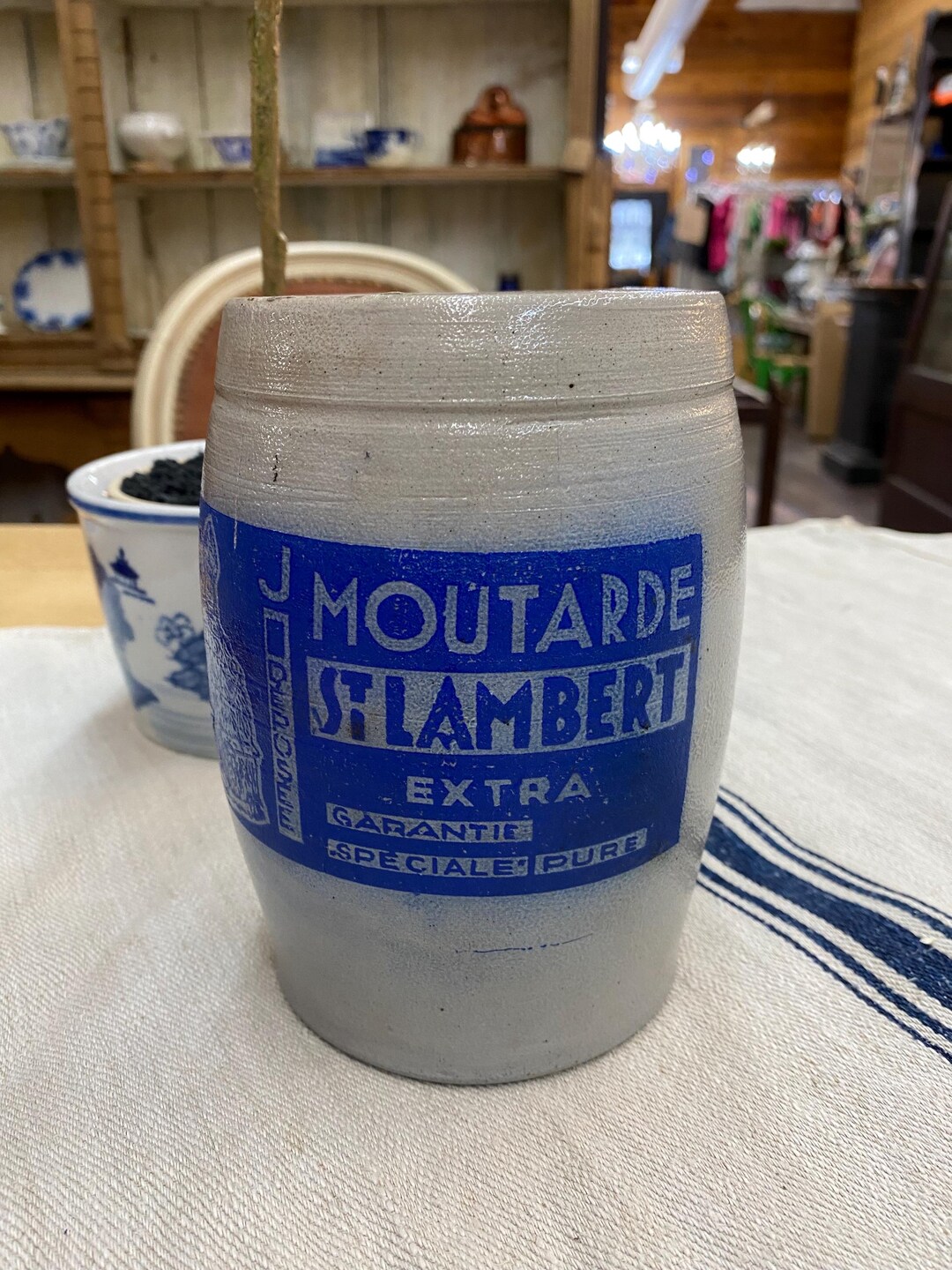 French Moutarde St Lambert Extra Crock Jar French Advertising #285 - Etsy