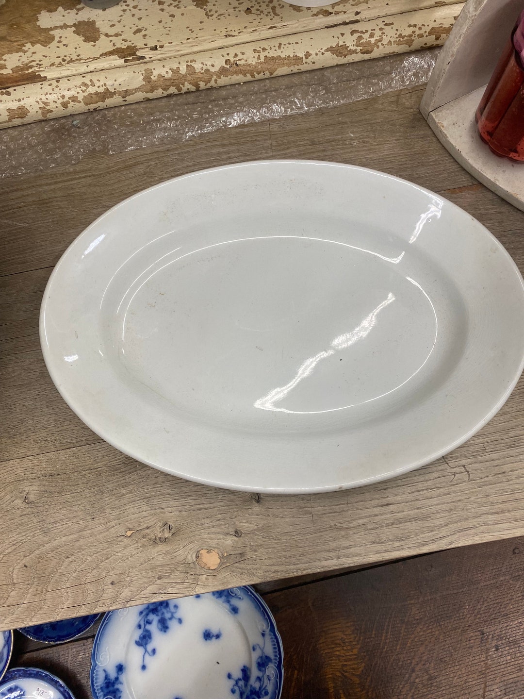 J&G Meakin Hanley Ironstone Oval Platter English Ironstone Platter #11 ...