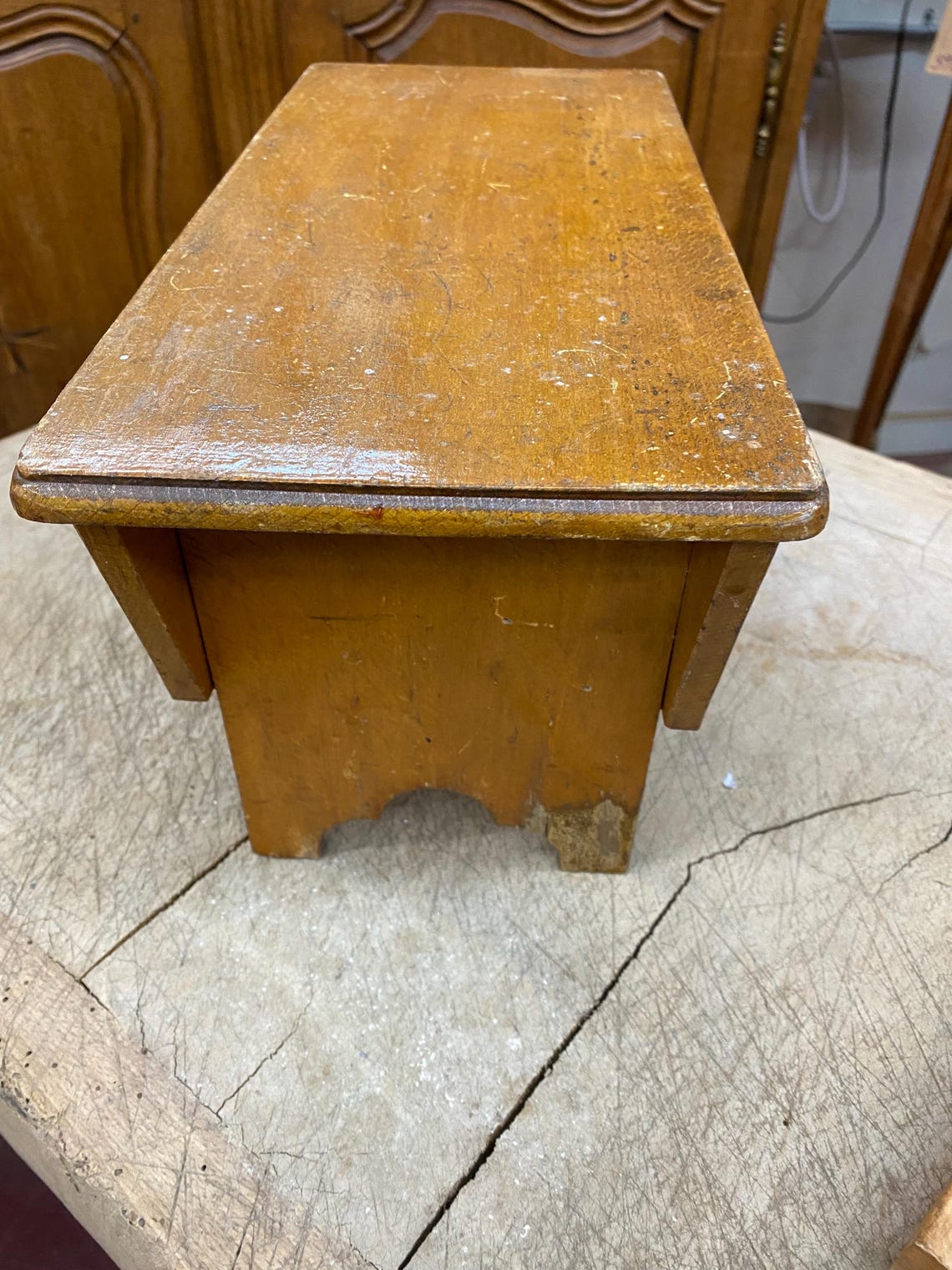 Antique Primitive Footed French Wood Decorative Box #220 - Etsy