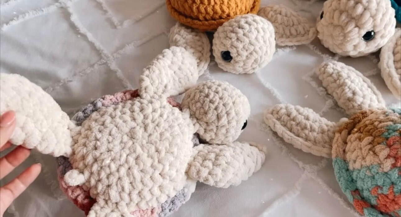 PATTERN: Fred the Turtle Pattern Amigurumi Chunky Turtle Pattern Super ...