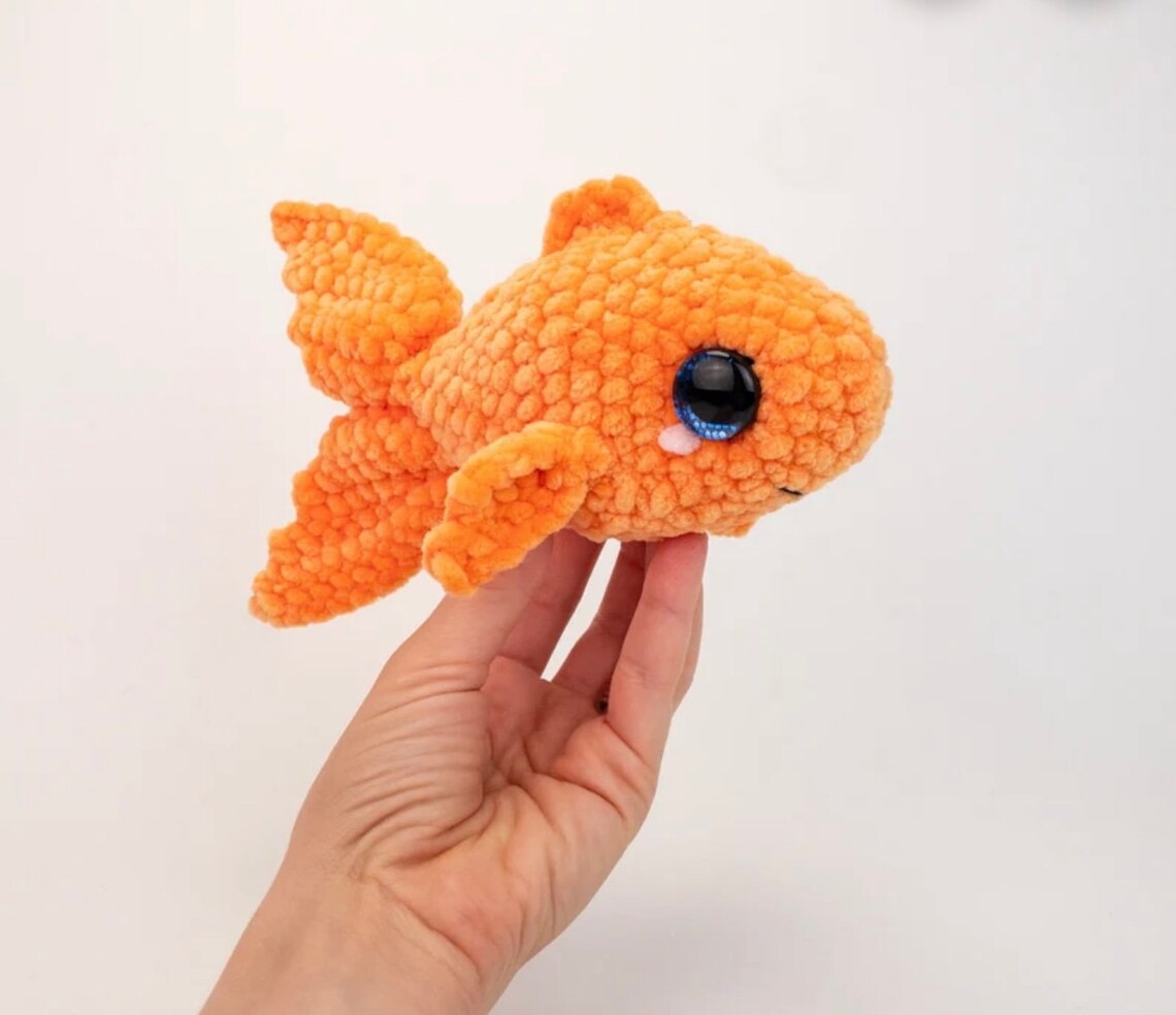 PATTERN: Goldfish Pattern Amigurumi Chunky Goldfish Pattern Super Bulky ...