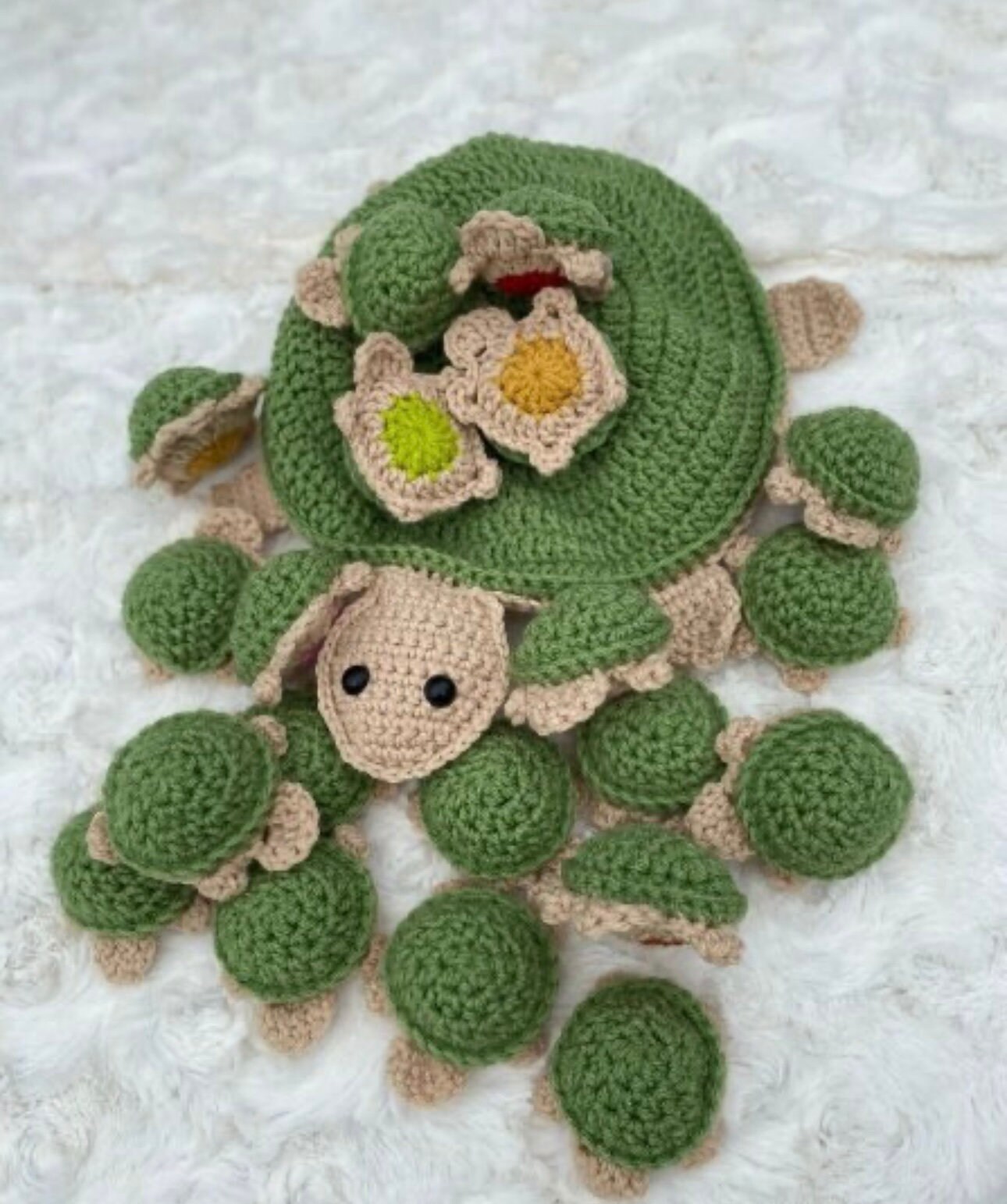 Turtle Crochet Memory Game Full Pattern - Crocheting Amigurumi Full ...