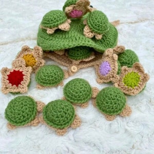 Turtle Crochet Memory Game Full Pattern - Crocheting Amigurumi Full ...