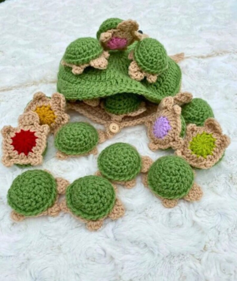 Turtle Crochet Memory Game Full Pattern - Crocheting Amigurumi Full ...