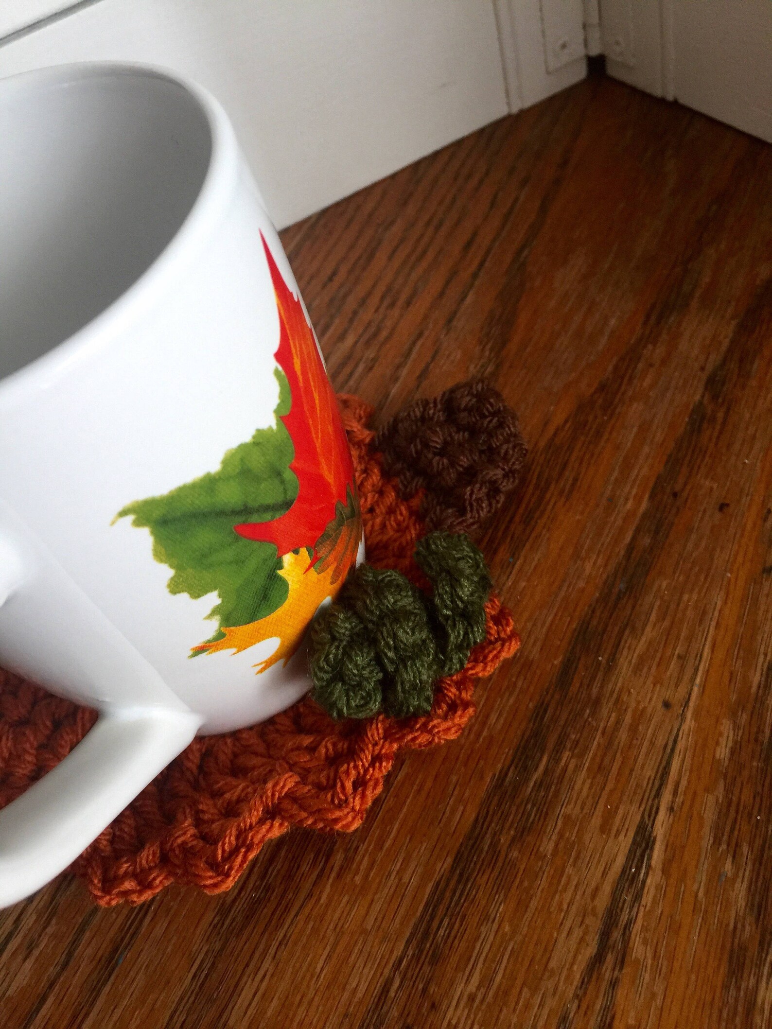 Crocheted Pumpkin Fall Thanksgiving Coasters Doilies - Etsy