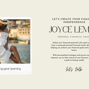 Website Template Canva Financial Coach Website Design, Landing Page ...
