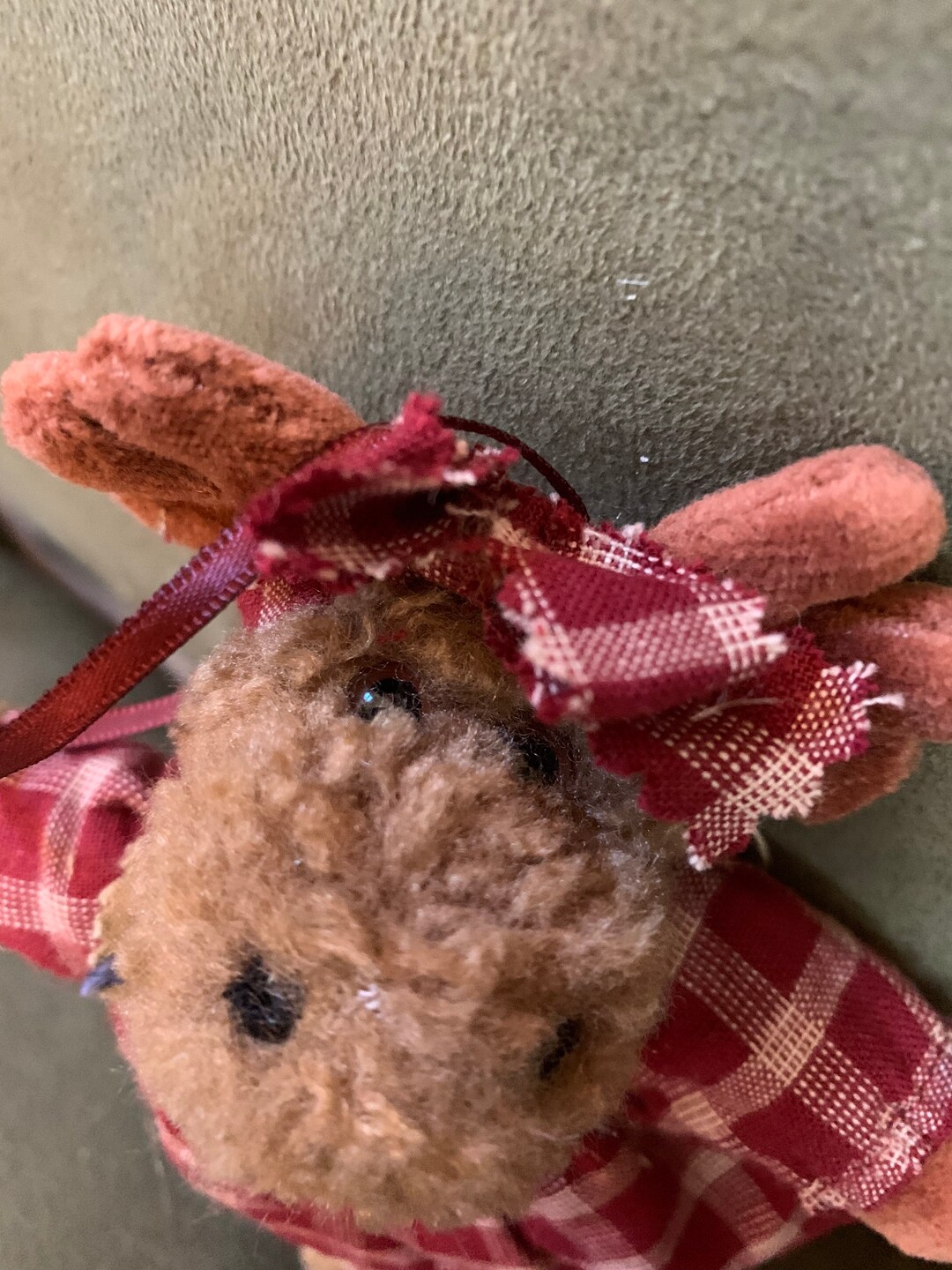 Mocha Mooseby an Adorable Moose With Burgundy Ribbon Vintage Boyds Bear ...