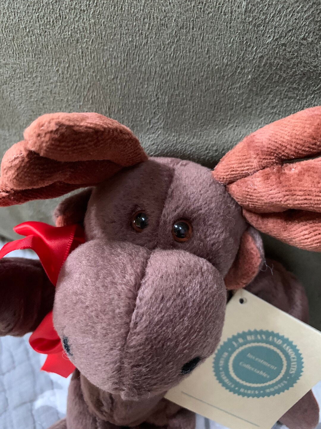 Millie Lemoose an Adorable Moose With Red Ribbon Vintage Baby Boyd’s ...