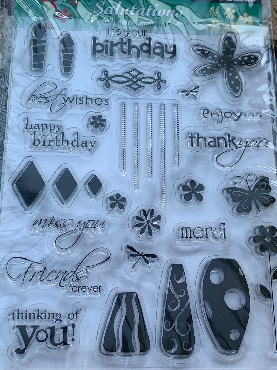 Salutations Penny Black Set of Clear Unmounted Stamps - 25 Pieces New ...