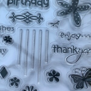 Salutations Penny Black Set of Clear Unmounted Stamps - 25 Pieces New ...