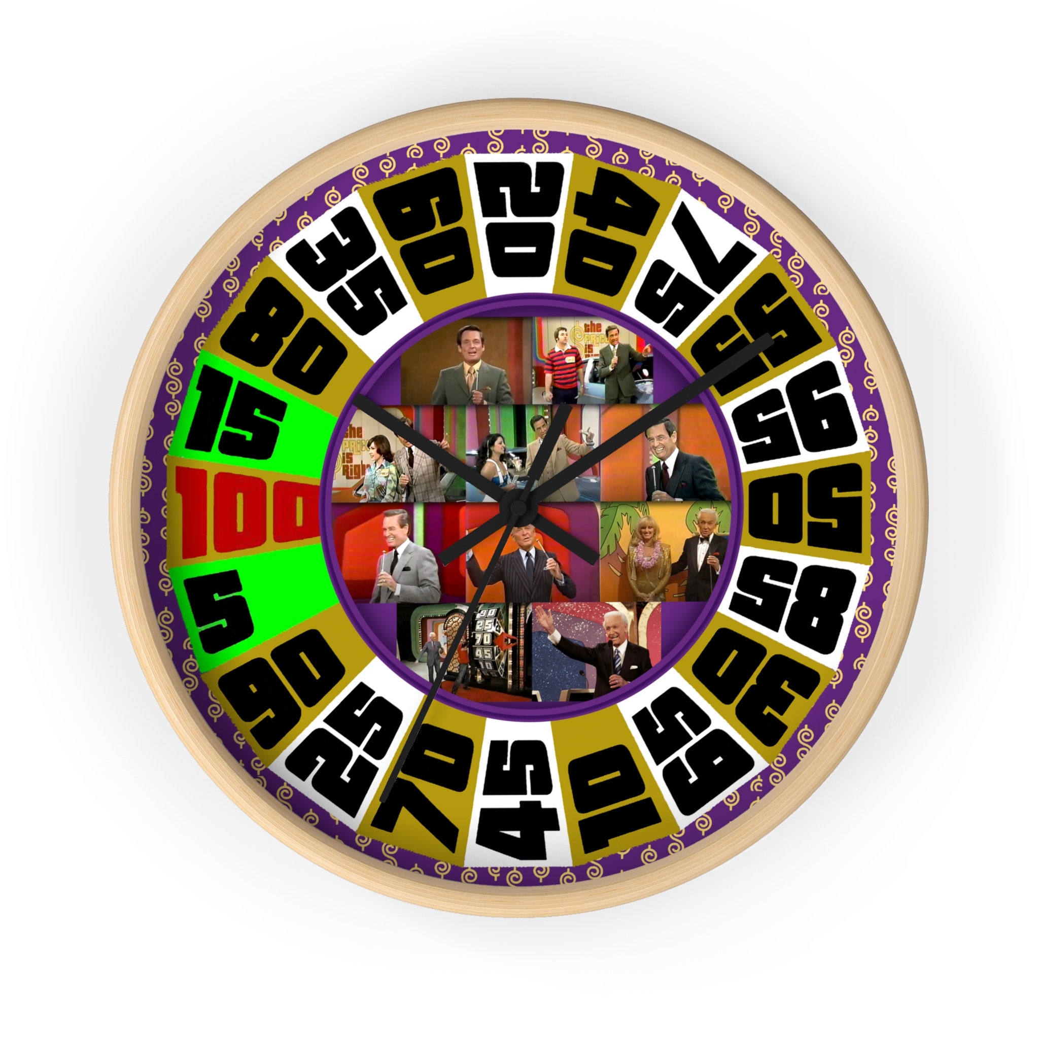 Price is Right Inspired Wall Clock Bob Barker Era 1972-2007 Showcase ...