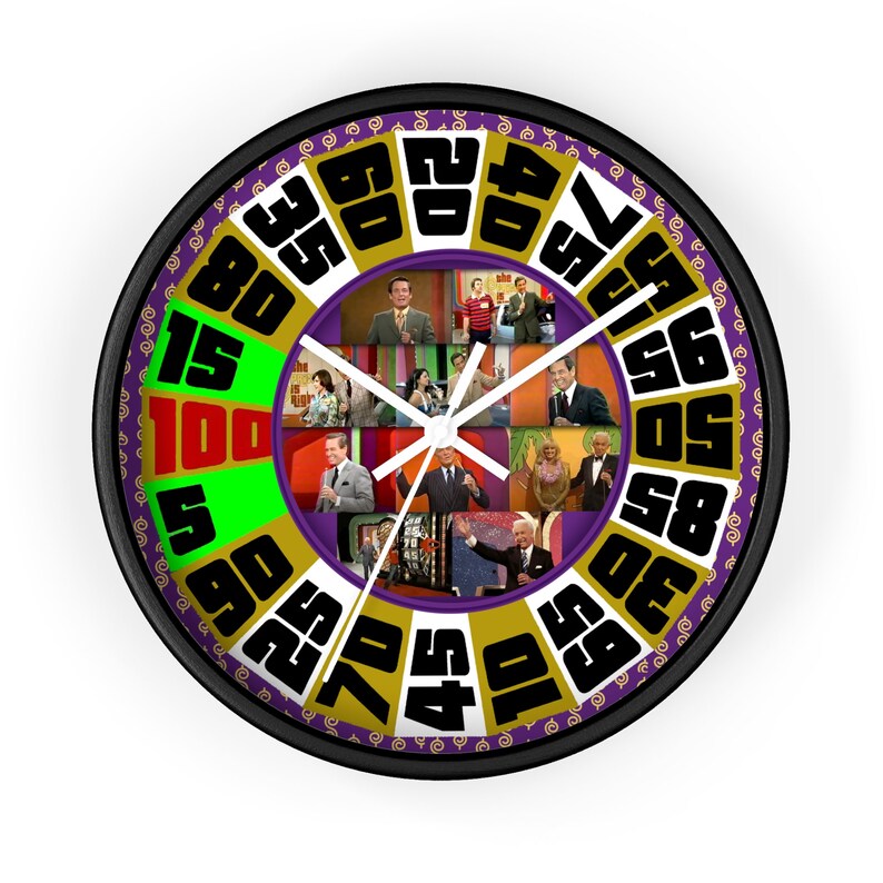 Price is Right Inspired Wall Clock Bob Barker Era 1972-2007 Showcase ...