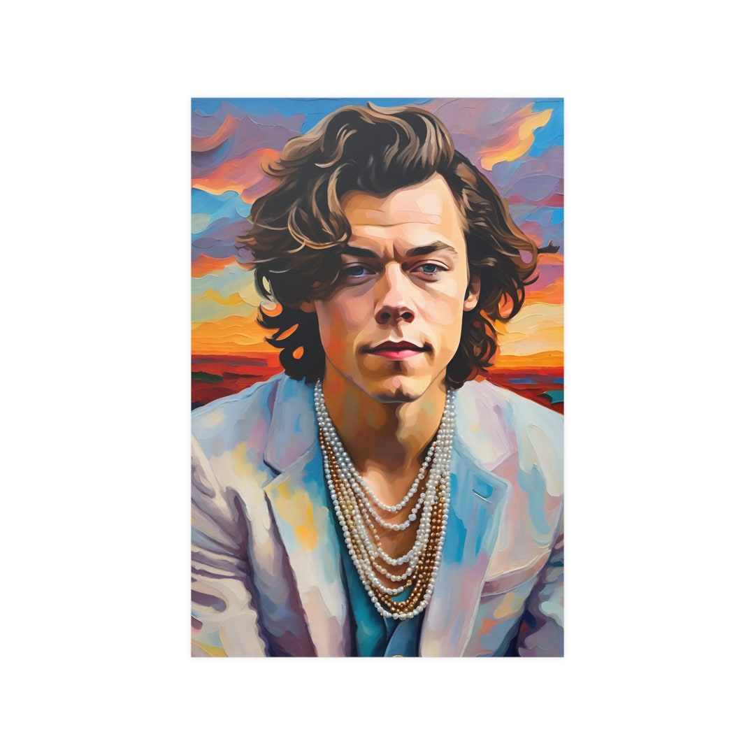 Harry Styles Inspired sunset Serenade Tribute Poster White Suit ...