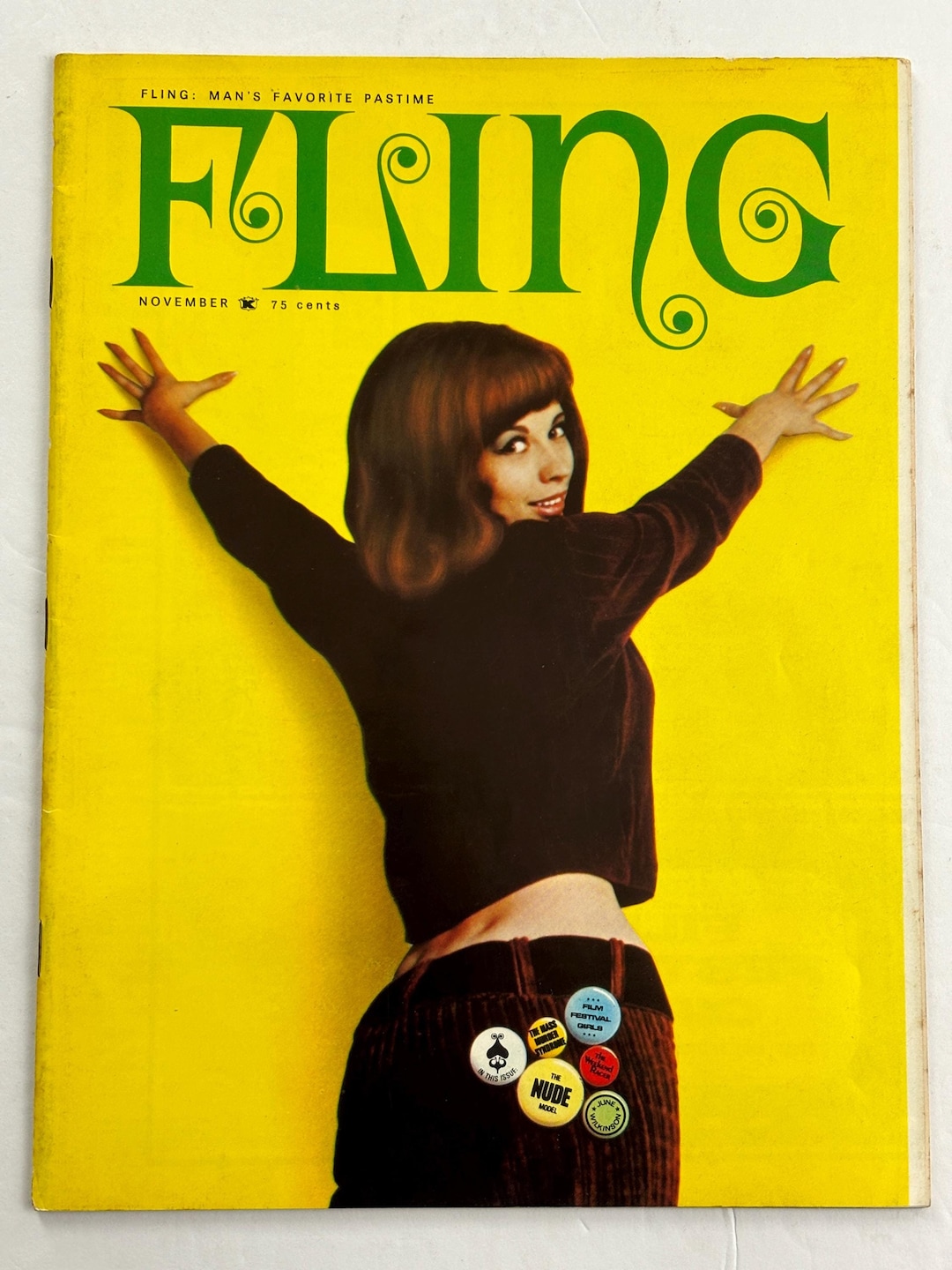 Fling Magazine Vol.10 No.5 November 1967 June Wilkinson - Etsy