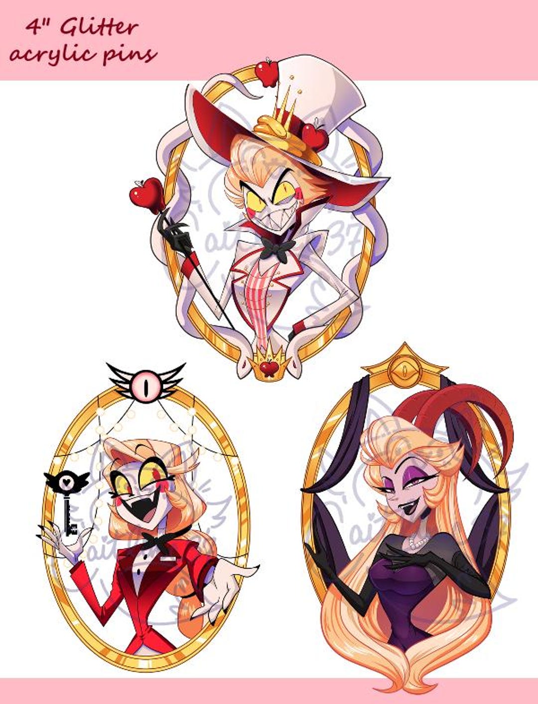 Morningstar Family Portrait Pins - Etsy