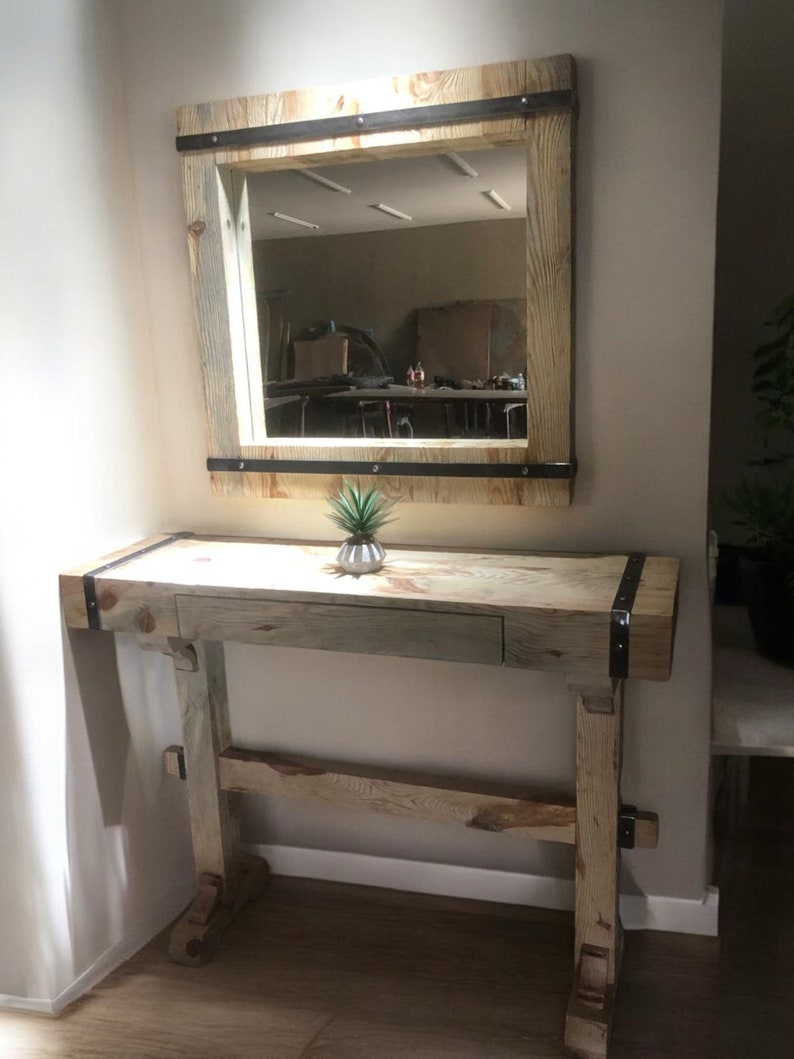 Console Table, Set With Mirror Bedroom Console With Drawers ,hallway ...