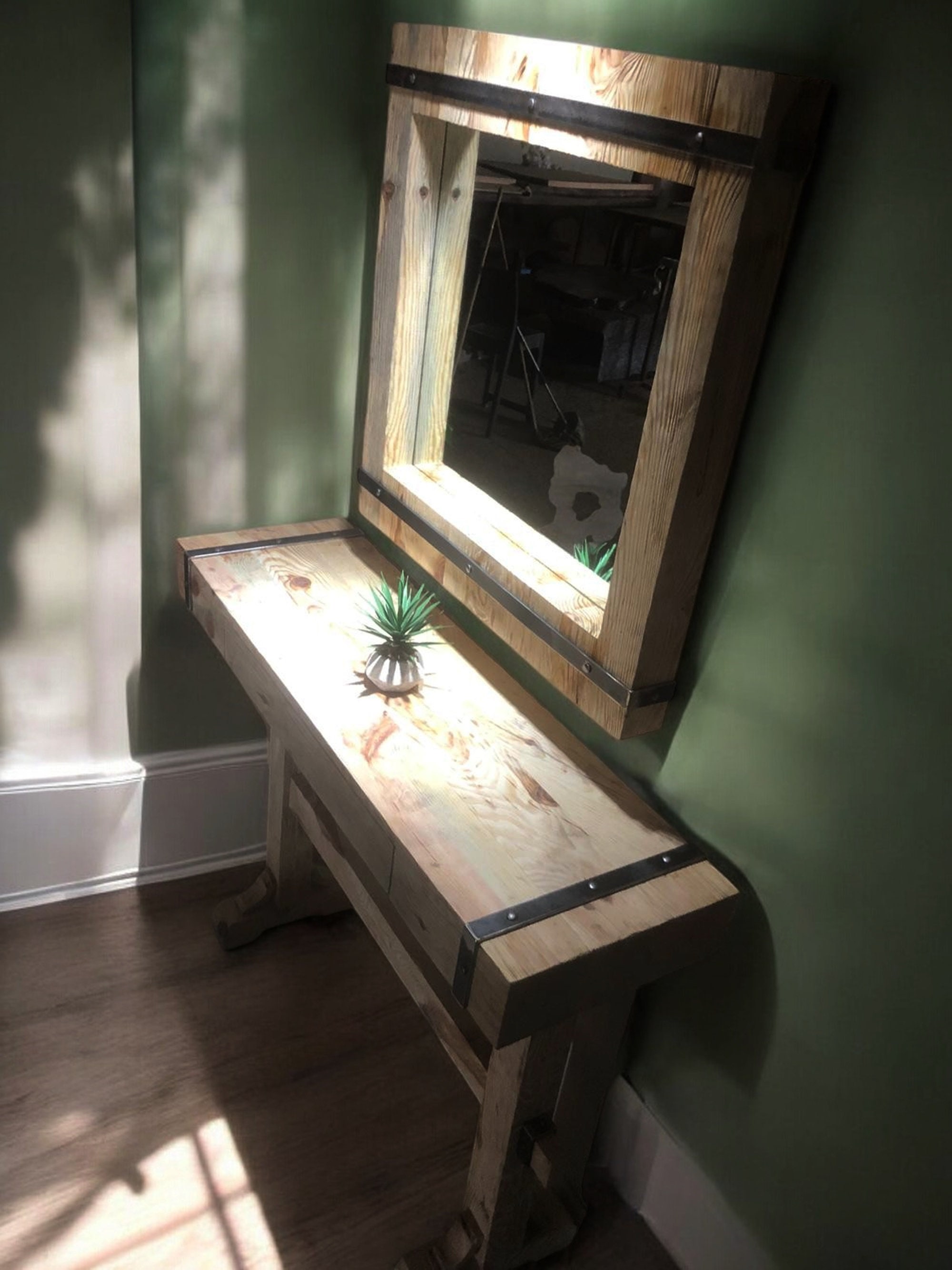 Console Table, Set With Mirror Bedroom Console With Drawers ,hallway ...