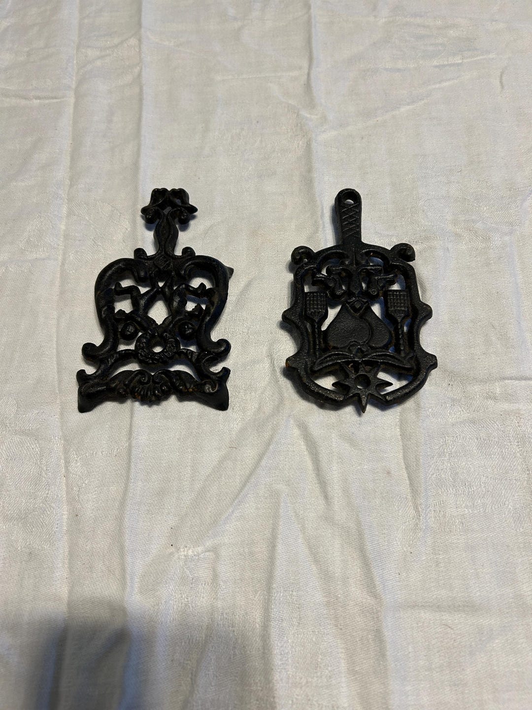 Two Small Antique Iron Rests cast Iron, Both Wilton - Etsy