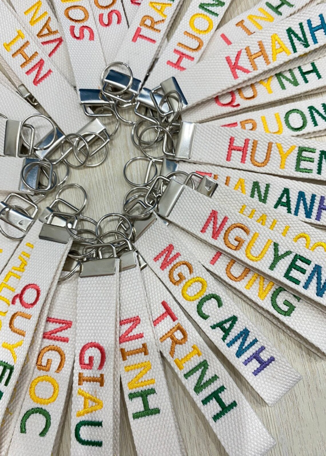 Personalized Name Tag, Colorful Personalized Embroidery Name Tag, Bag ...