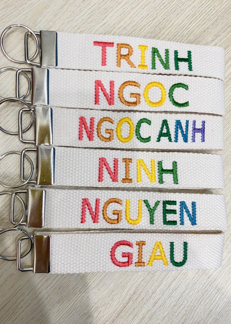 Personalized Name Tag, Colorful Personalized Embroidery Name Tag, Bag ...