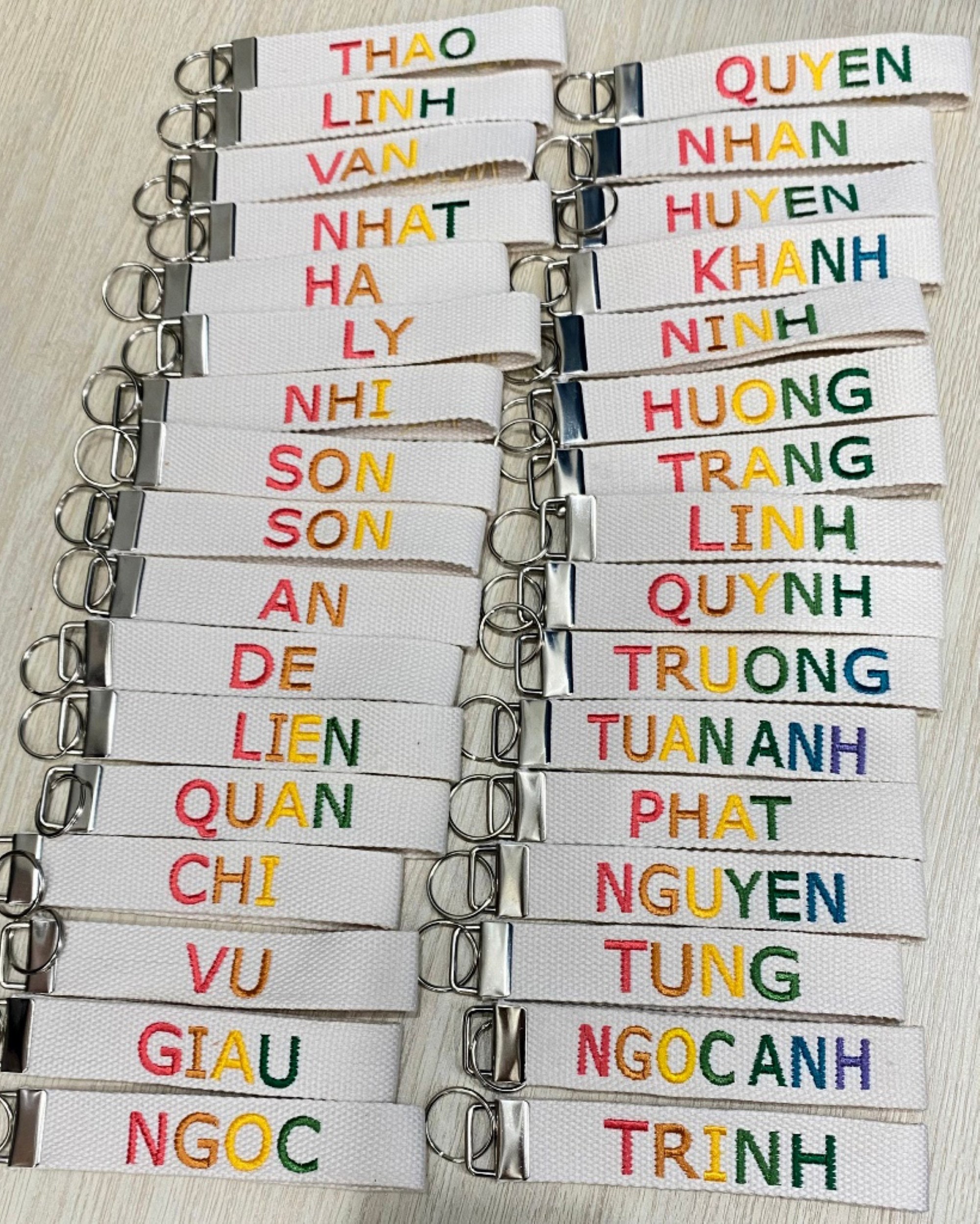 Personalized Name Tag, Colorful Personalized Embroidery Name Tag, Bag ...