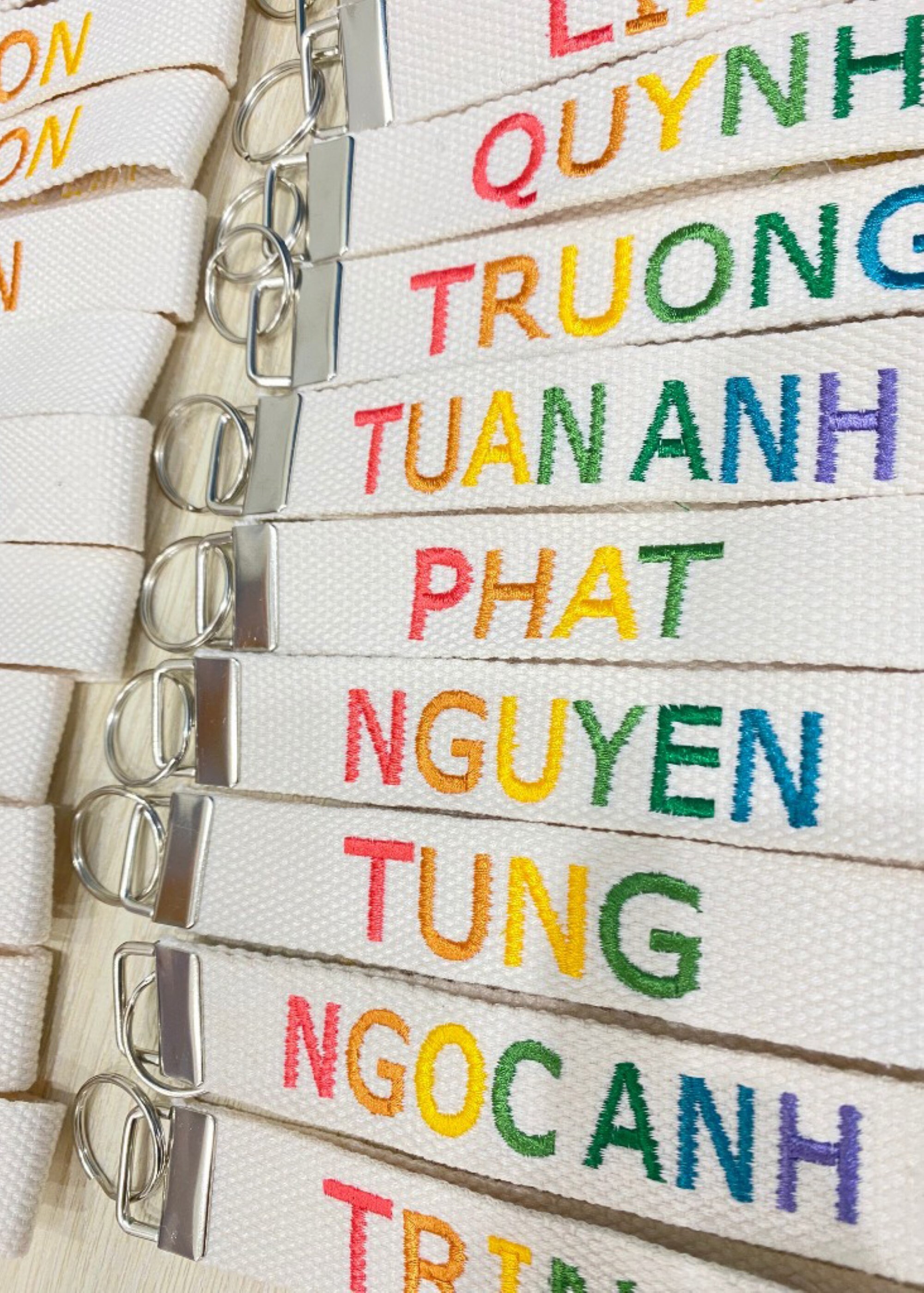 Personalized Name Tag, Colorful Personalized Embroidery Name Tag, Bag ...