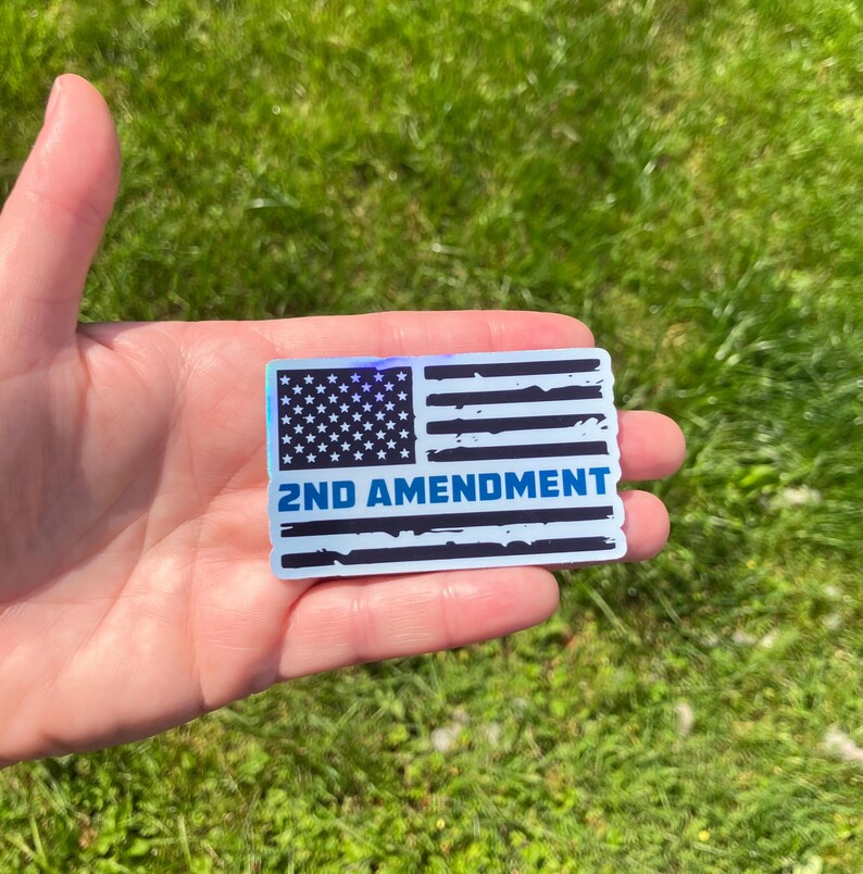 2nd Amendment Sticker, American Flag - Etsy