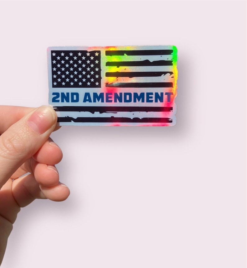2nd Amendment Sticker, American Flag - Etsy