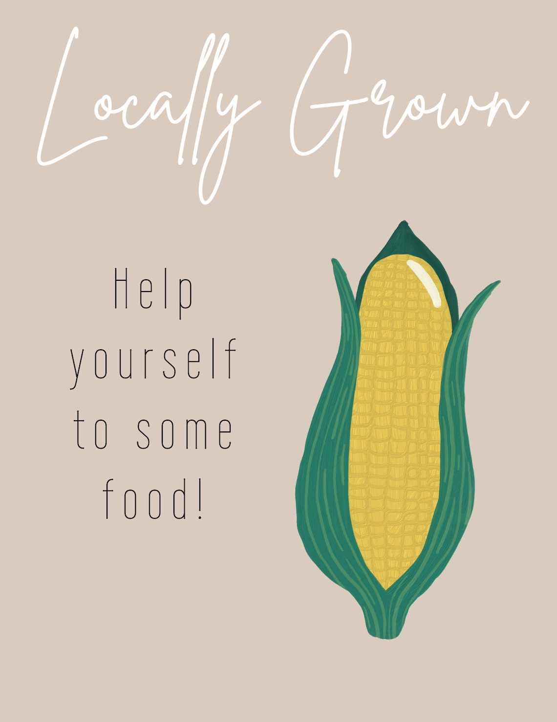 Locally Grown Baby Shower Template - Etsy