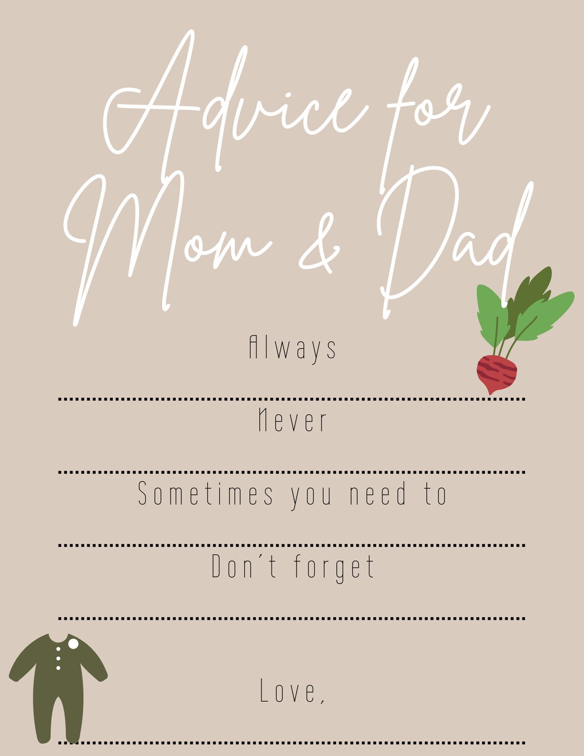 Locally Grown Baby Shower Template - Etsy