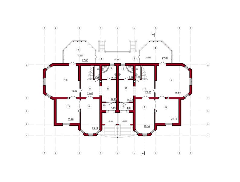 Classical‑flair Modern Villa Revit Project | Luxury 2‑story BIM Model ...