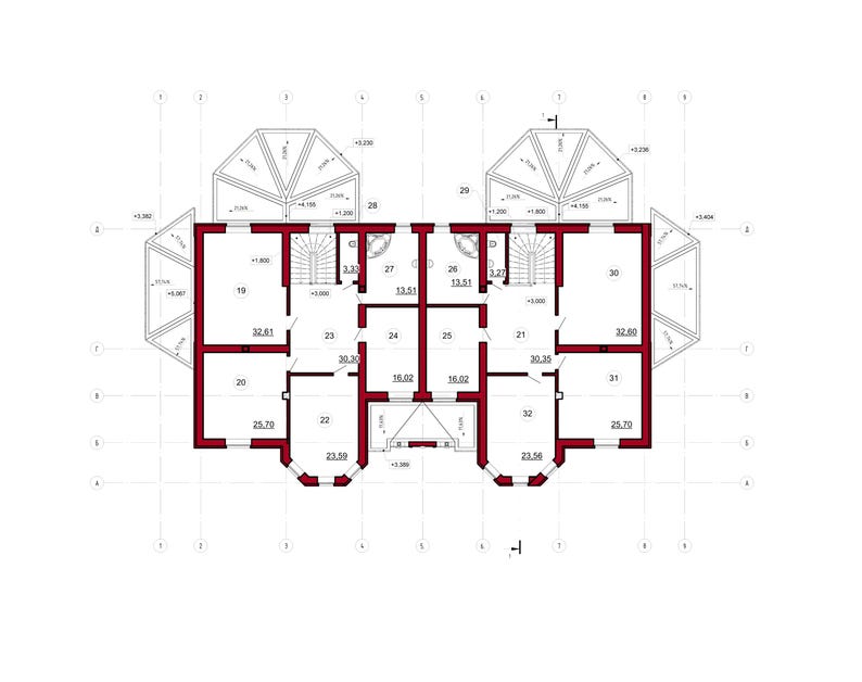 Classical‑flair Modern Villa Revit Project | Luxury 2‑story BIM Model ...