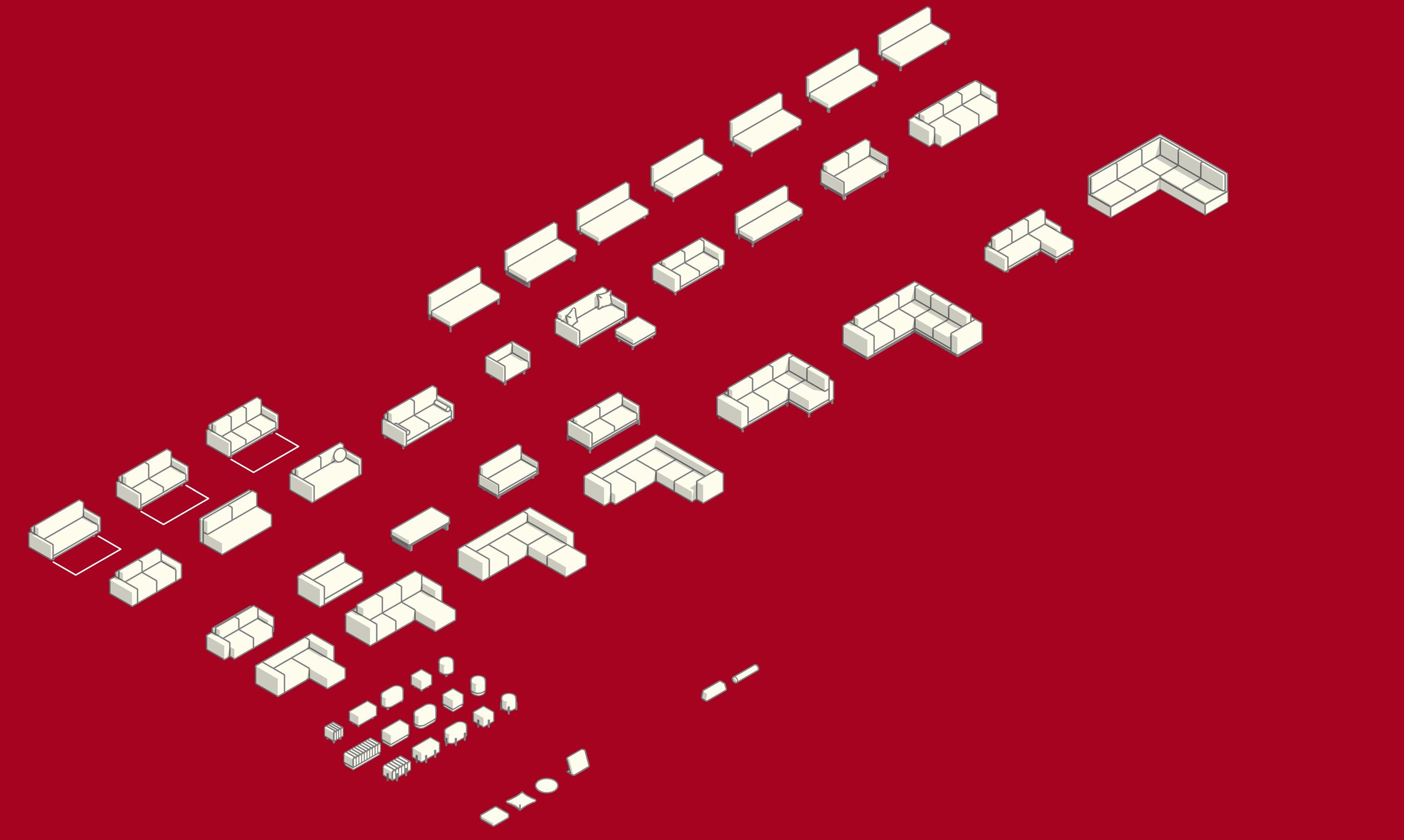 35+ Premium Revit Sofa Family Pack | Modern & Minimalist | .rfa + .rvt ...