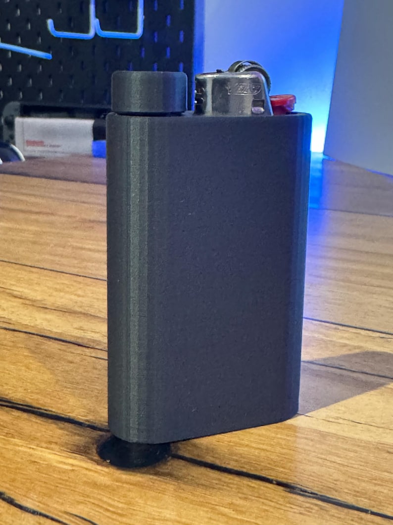 3D Printed Bic Lighter Holder With Storage for Tinder or Single Rolled ...