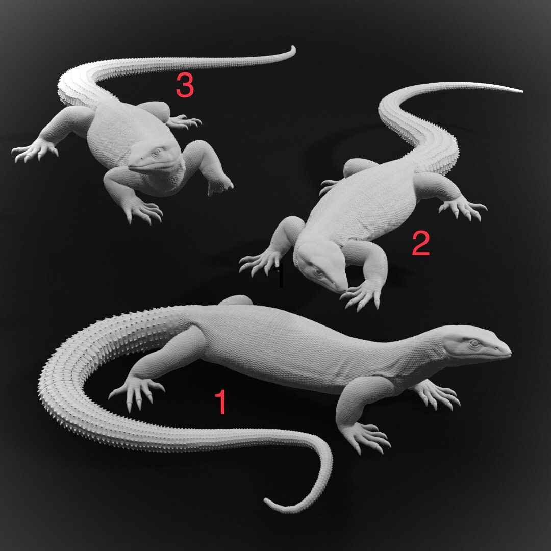 Ackie Monitor Statue - 3 Poses - Etsy