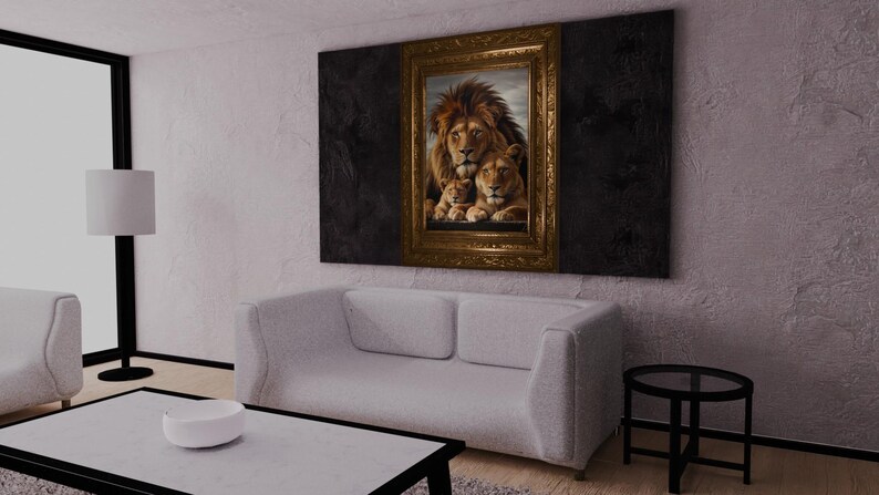 Lion Family Photo - Etsy