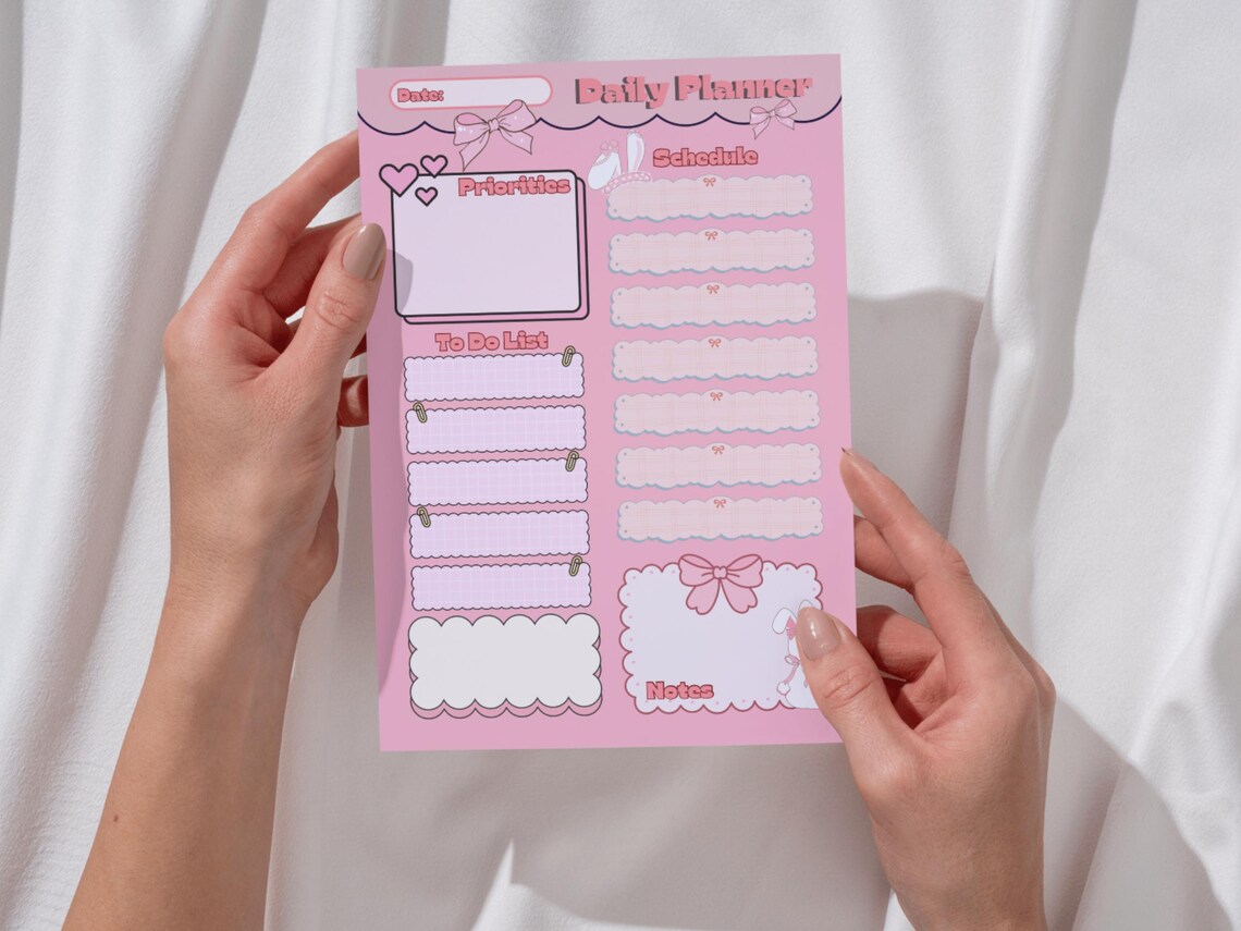 Stylish Daily Planner | A4 and A5 Undated Printable Planner (digital ...