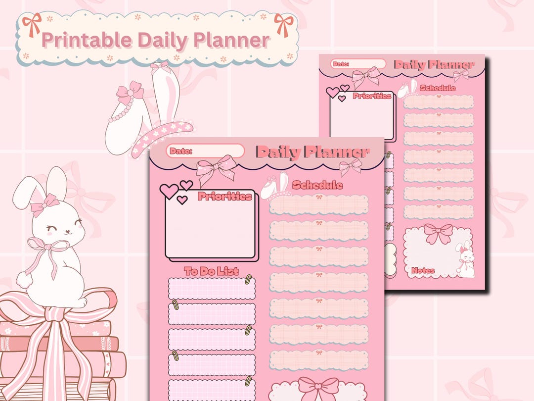 Stylish Daily Planner | A4 and A5 Undated Printable Planner (digital ...