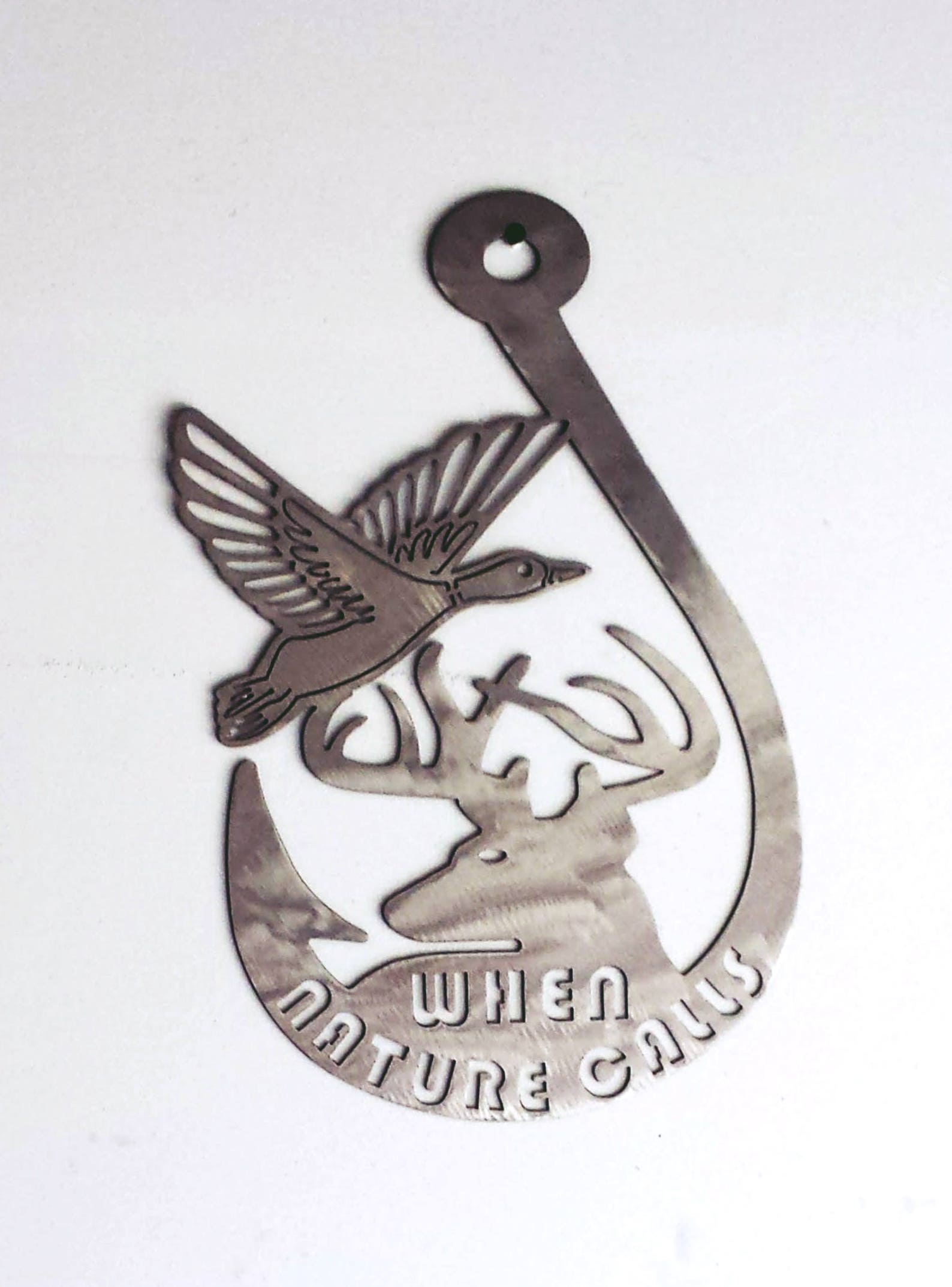 Plasma Cut Fish Hook Deer and Duck Wall Plaque Made to Order - Etsy