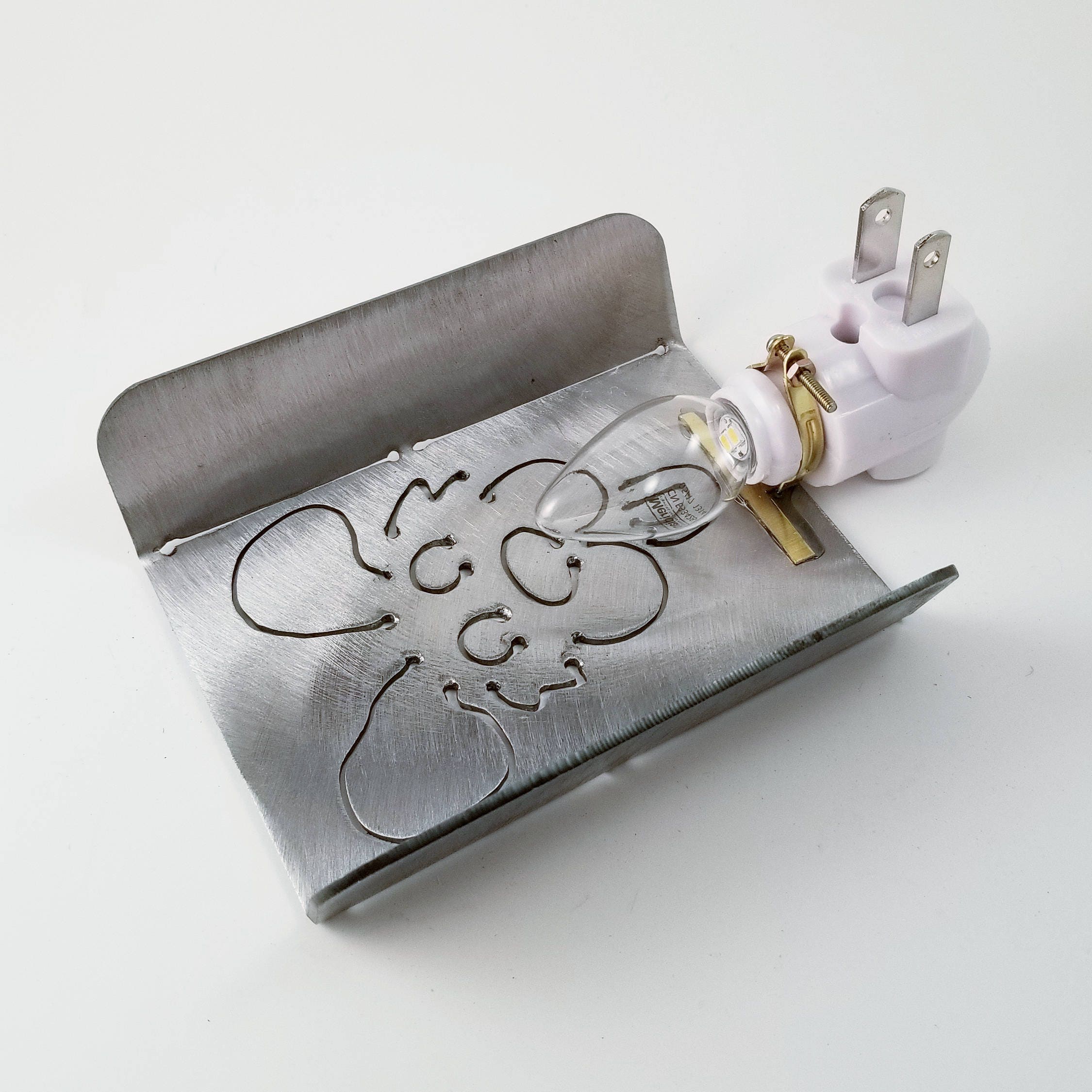 Whimsical Puppy Dog Plasma Cut Metal Night Light in Raw Steel - Etsy