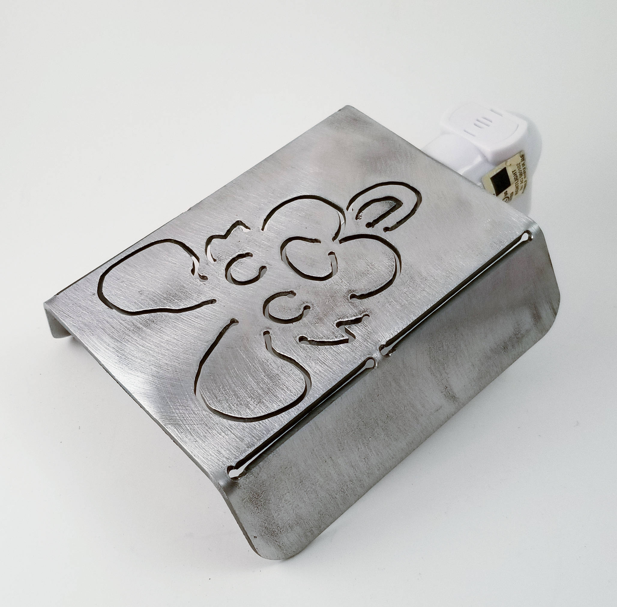 Whimsical Puppy Dog Plasma Cut Metal Night Light in Raw Steel - Etsy