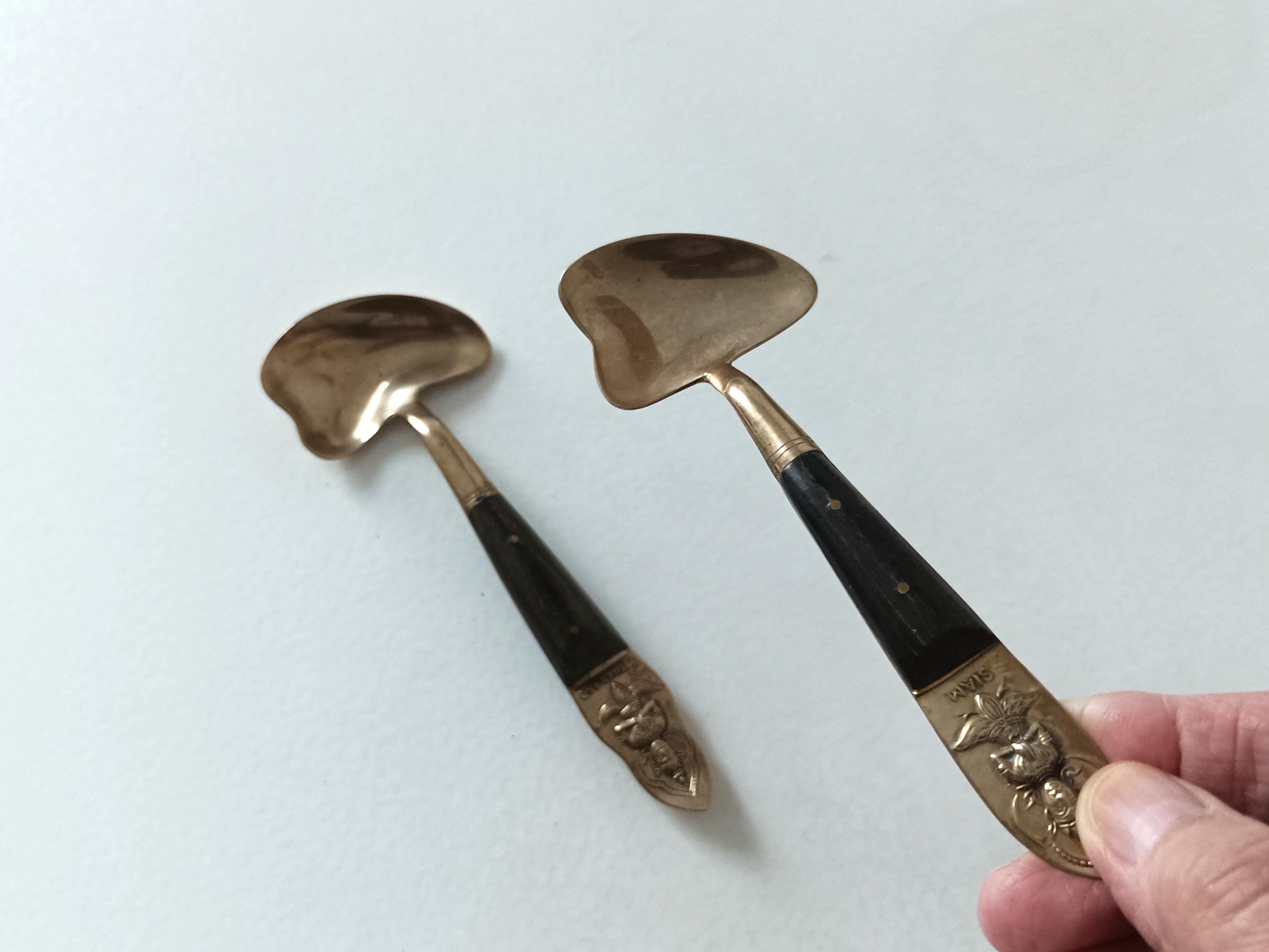 Vintage Siam Brass Spoon, Buddha Spoon, Thailand Decorative Spoons ...