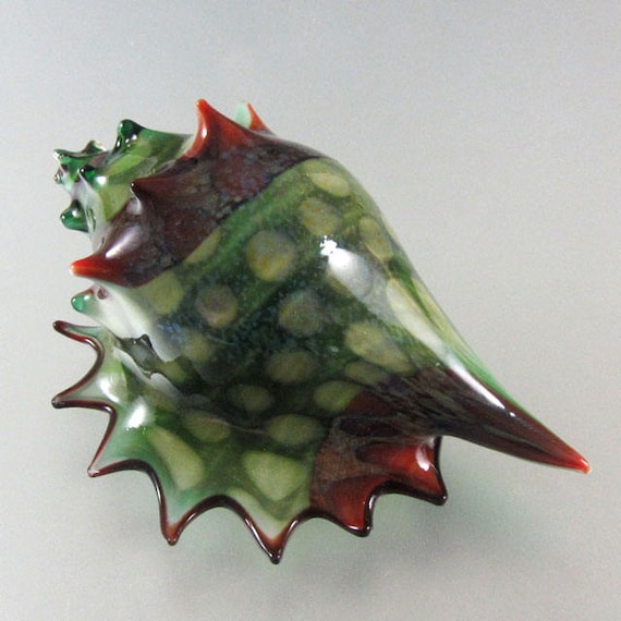 Glass Sea Shell-glass Seashell-conch Sea Shell-collectable - Etsy